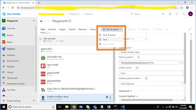 Implement Continuous Integration (CI) in SharePoint Framework Using Azure DevOps